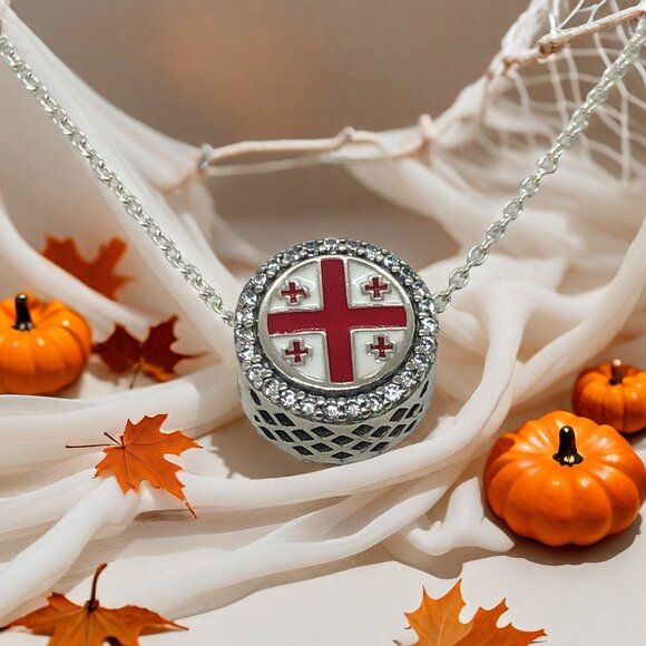 Pandora | Jewelry | Pandora Georgia Flag Dangle Charm Flag Of Georgia ...